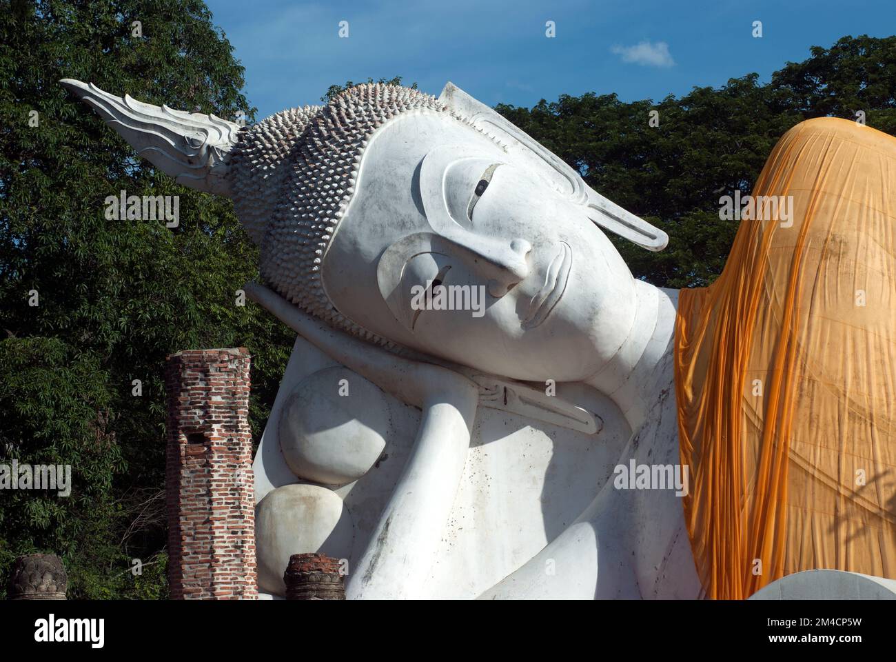 Outdoor large famous reclining Buddha .The largest and longest ...