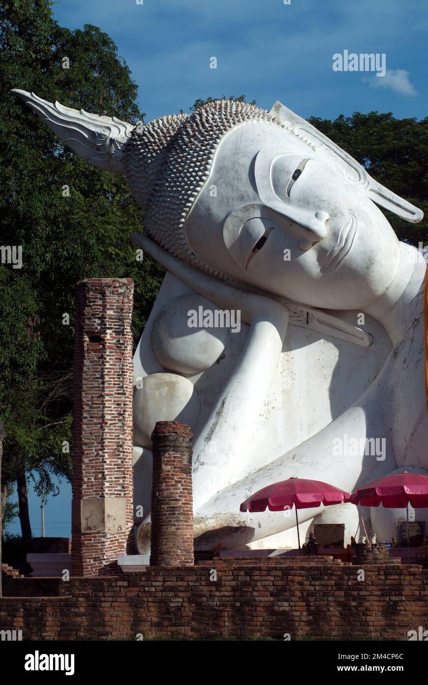 Outdoor large famous reclining Buddha .The largest and longest ...