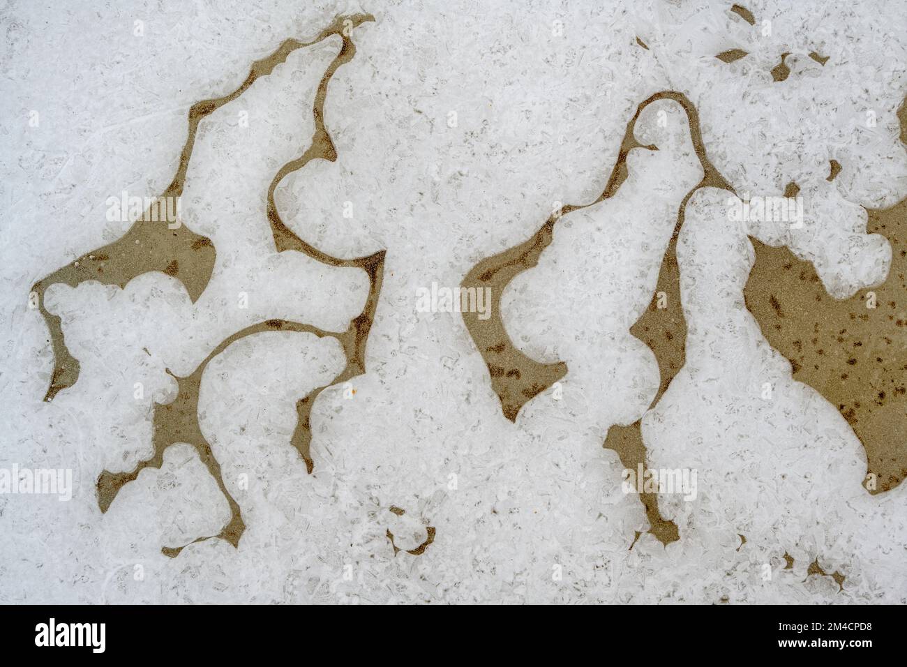 Ice patterns beaver pond hi-res stock photography and images - Alamy