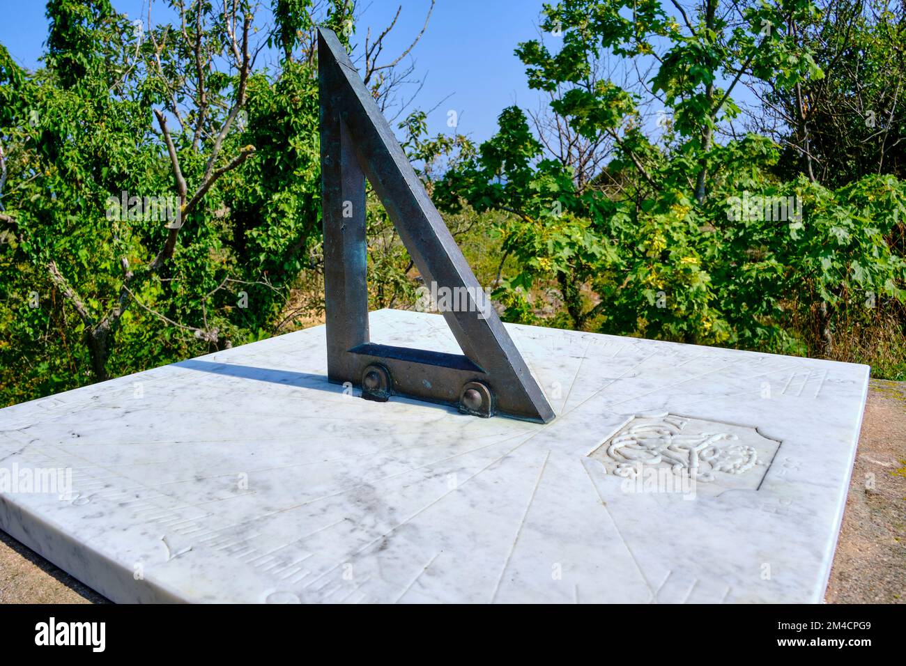 Out and about on the Ertholmen islands, old historical sundial from ...
