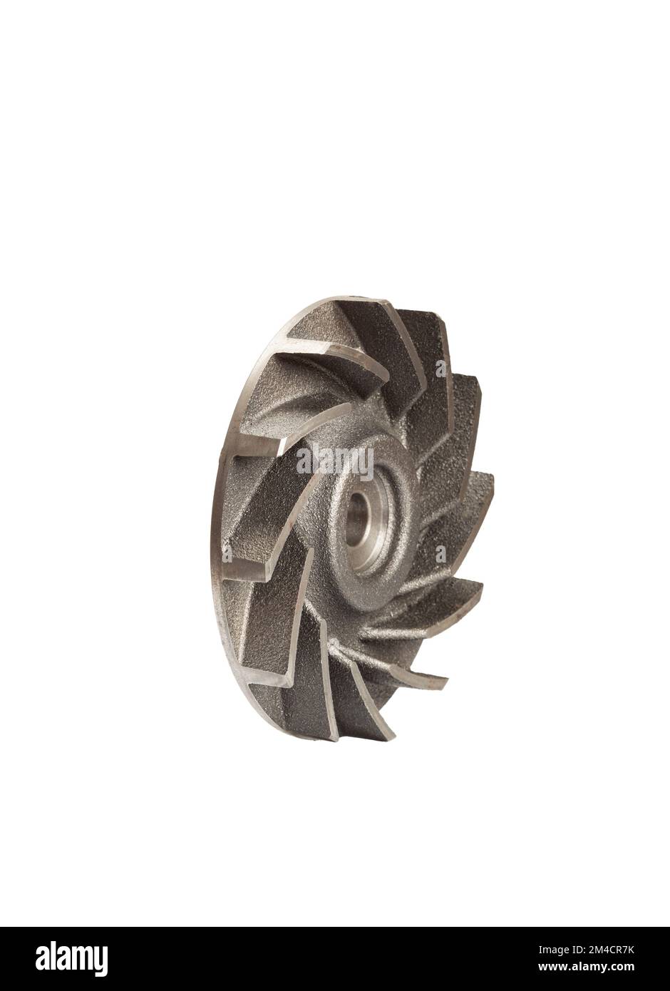 Front view of the new impeller and fan blades on white isolated Stock ...