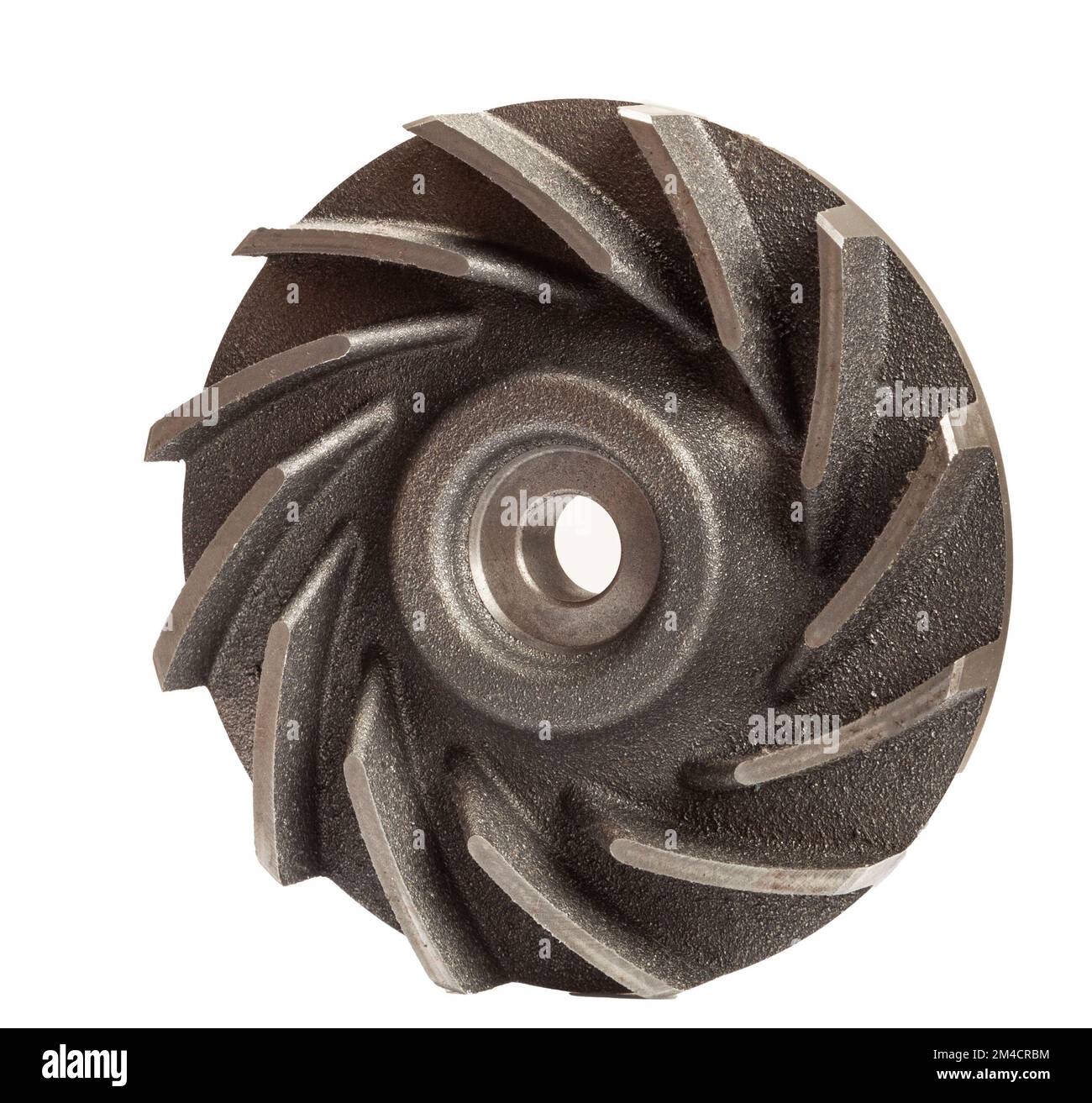 Front view of the new impeller and fan blades on white isolated Stock ...