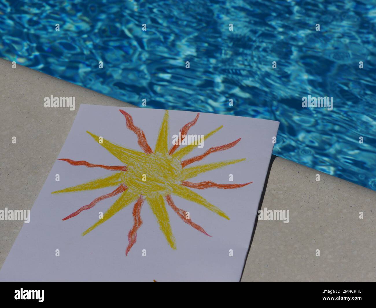 pencils drawing sun Stock Photo - Alamy