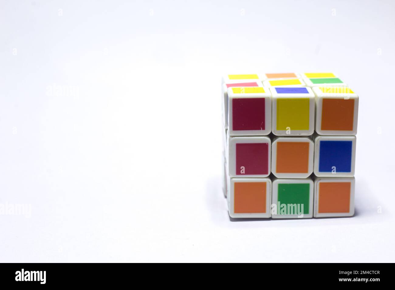 New Delhi, India - Rubik's cube color blue, white, orange, green ...