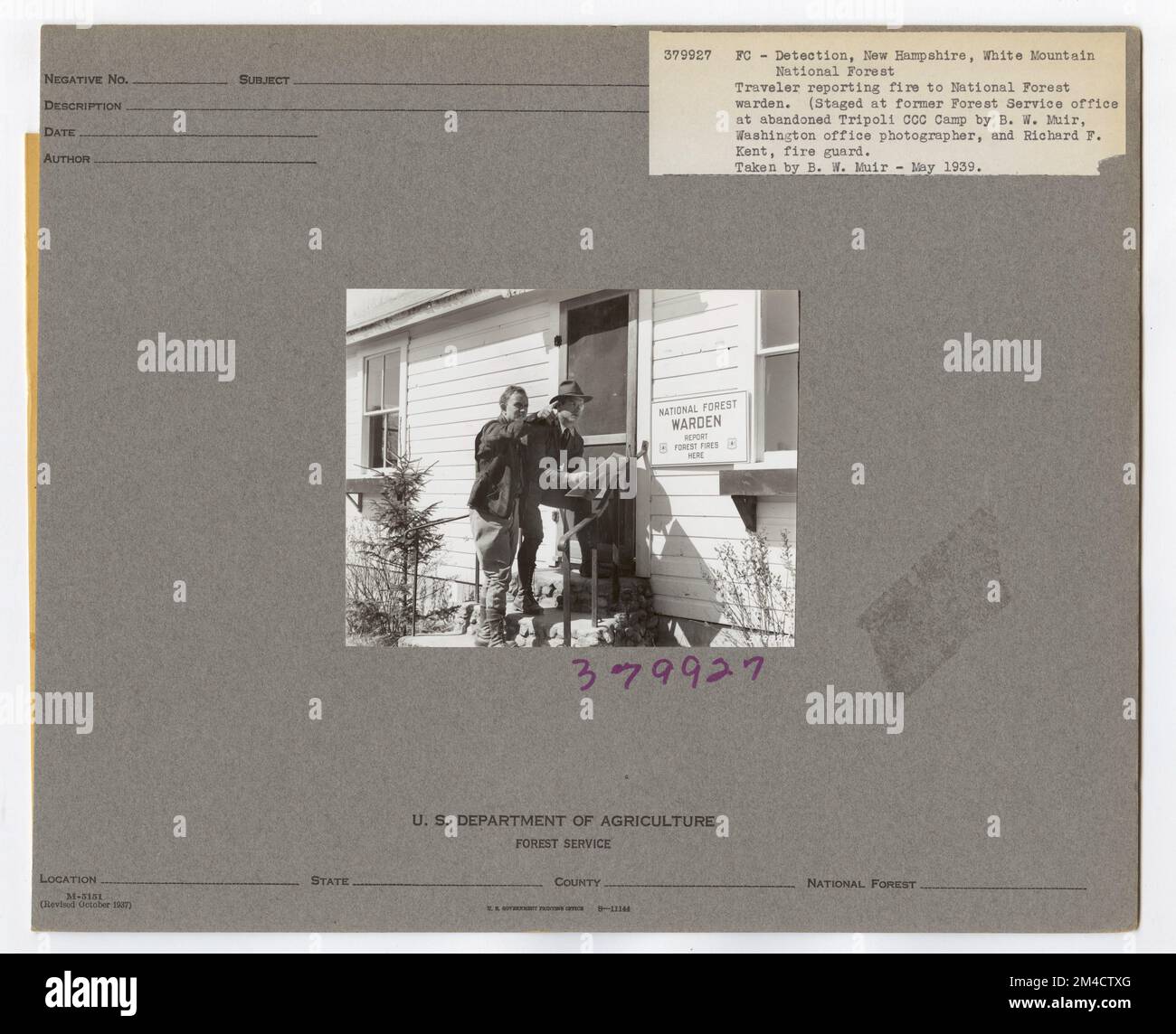 National Forest Fire Warden - All States. Photographs Relating to ...