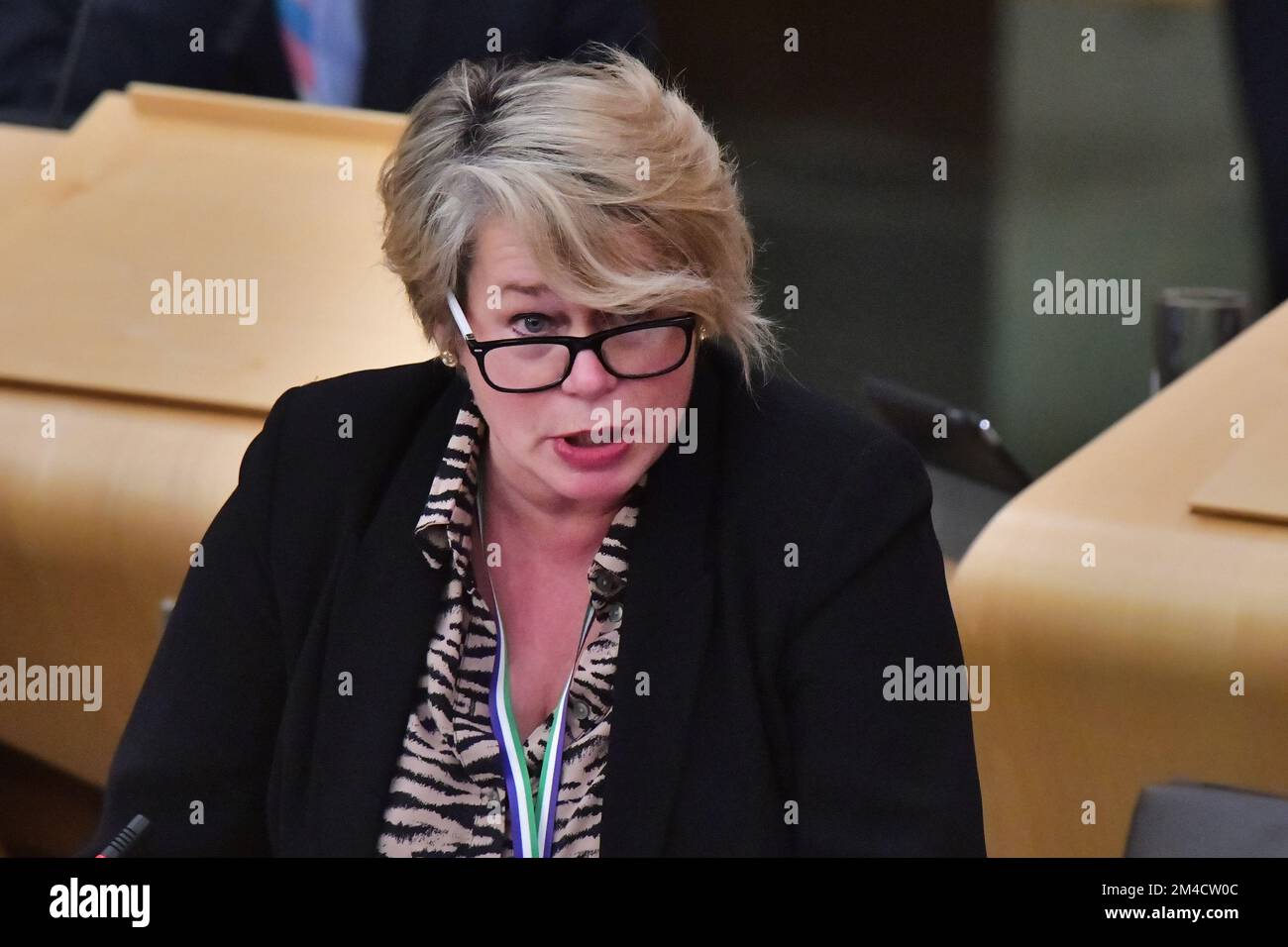 Edinburgh Scotland, UK 20 December 2022. Michelle Thomson MSP at the ...