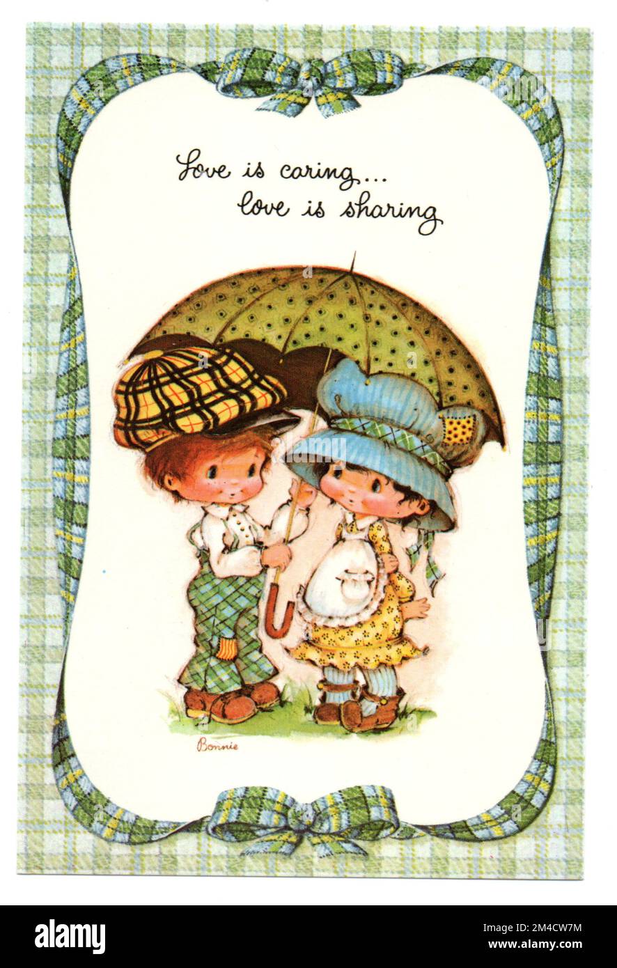 Bonny Bonnet - ‘Love Is Caring…Love Is Sharing’ by Raphael Tuck - 1890s ...