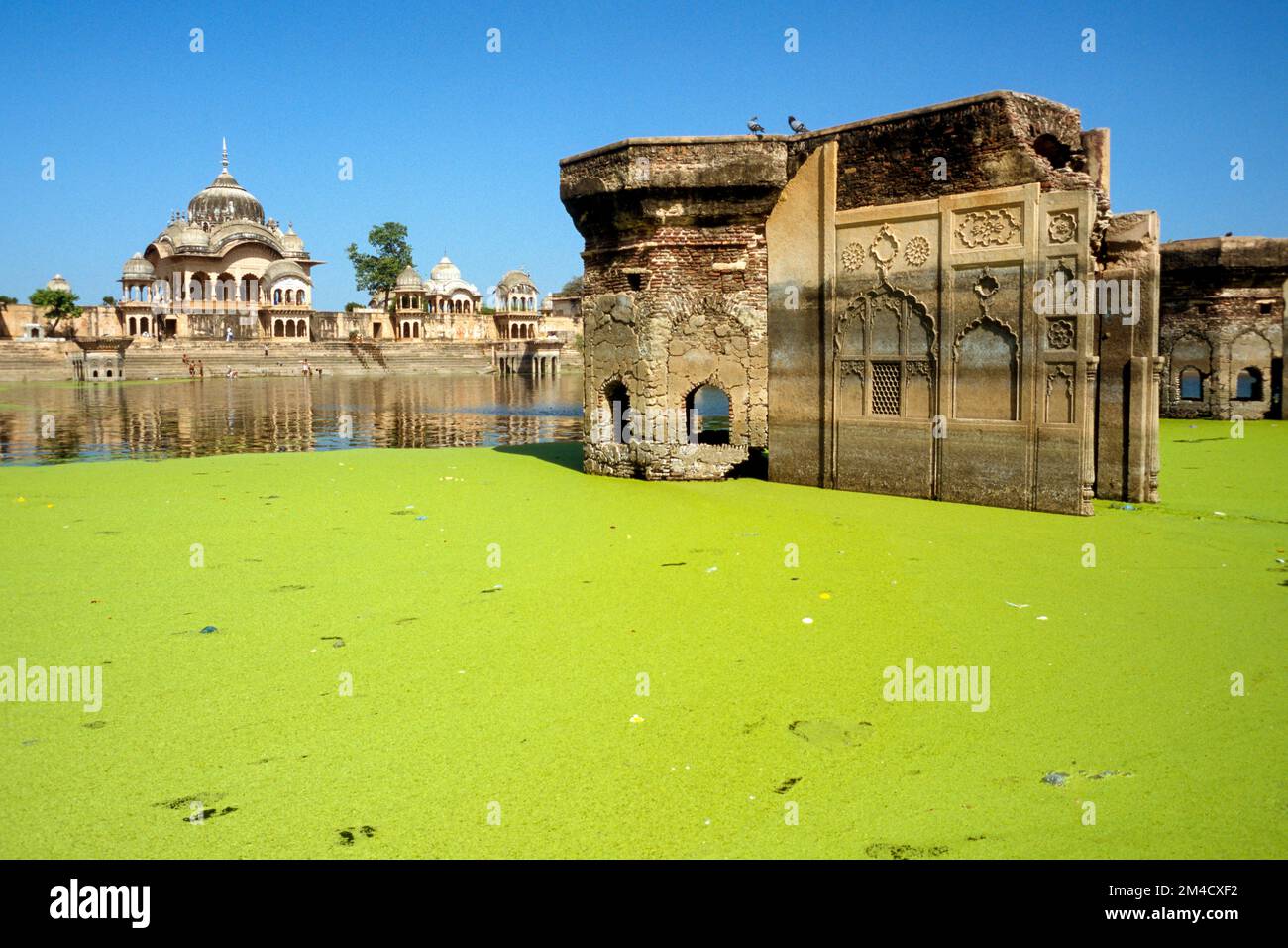 Kusum Sarowar, important Krishna-place near Mathura Stock Photo - Alamy