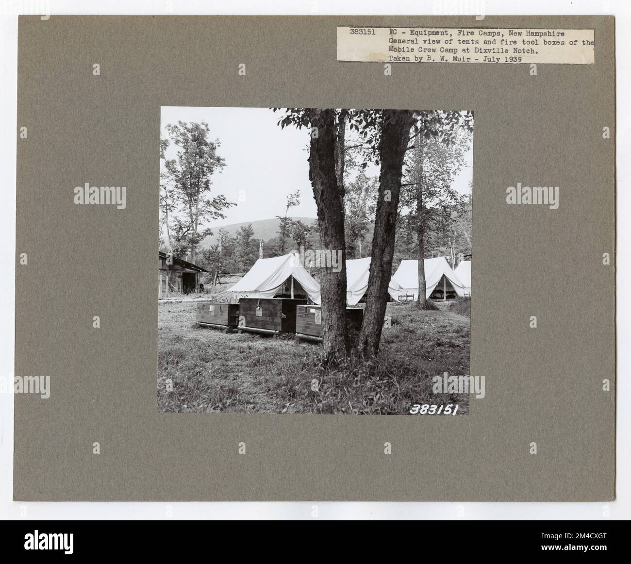 Forest Fire Camps - New Hampshire. Photographs Relating to National ...
