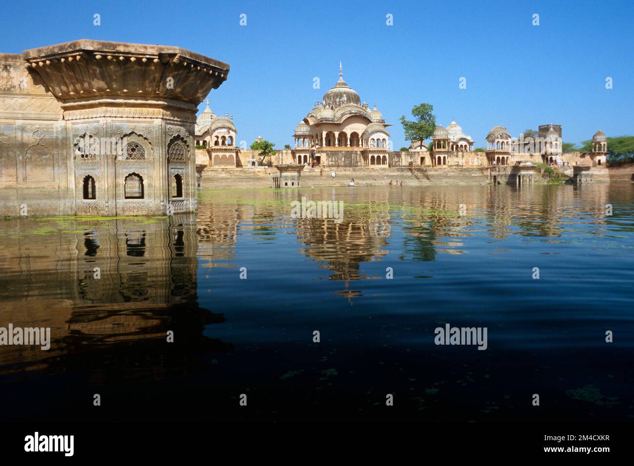 Kusum Sarowar, important Krishna-place near Mathura Stock Photo - Alamy
