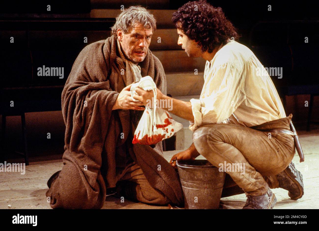 l-r: Brian Cox (Titus Andronicus), Peter Polycarpou (Aaron) in TITUS ...