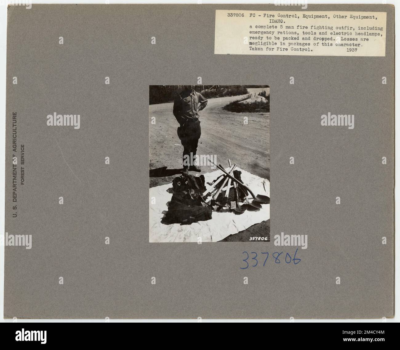 Forest Fire Equipment: Tool Caches - All States. Photographs Relating ...