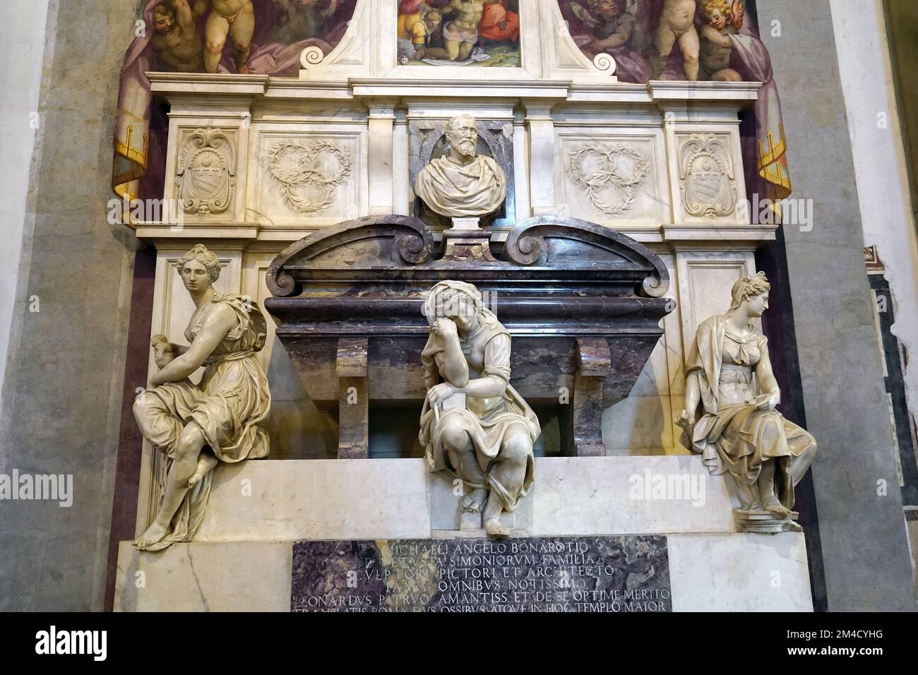 Tomb of Michelangelo di Lodovico Buonarroti Simoni, Basilica di Santa ...