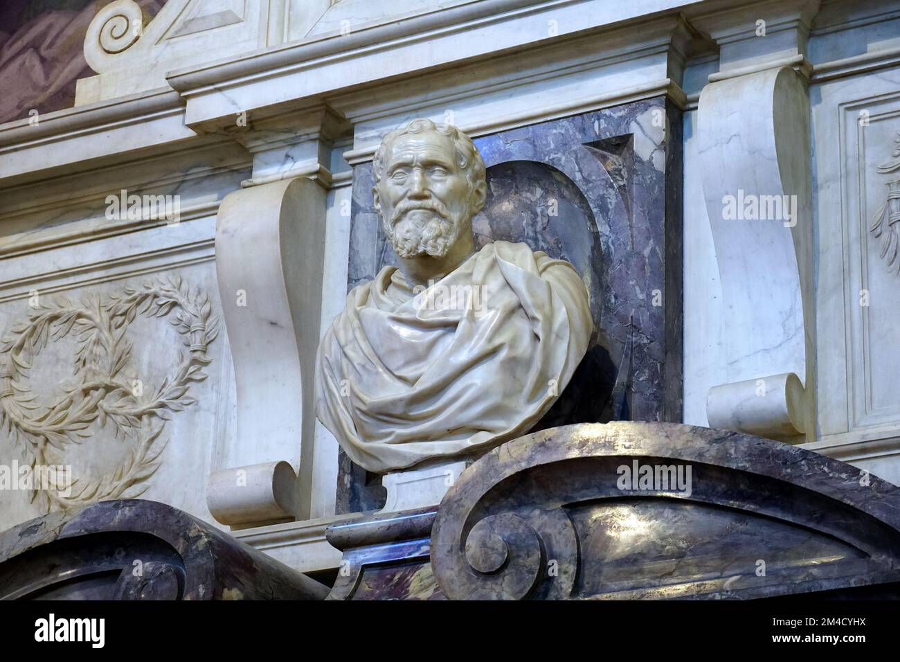 Tomb of Michelangelo di Lodovico Buonarroti Simoni, Basilica di Santa ...