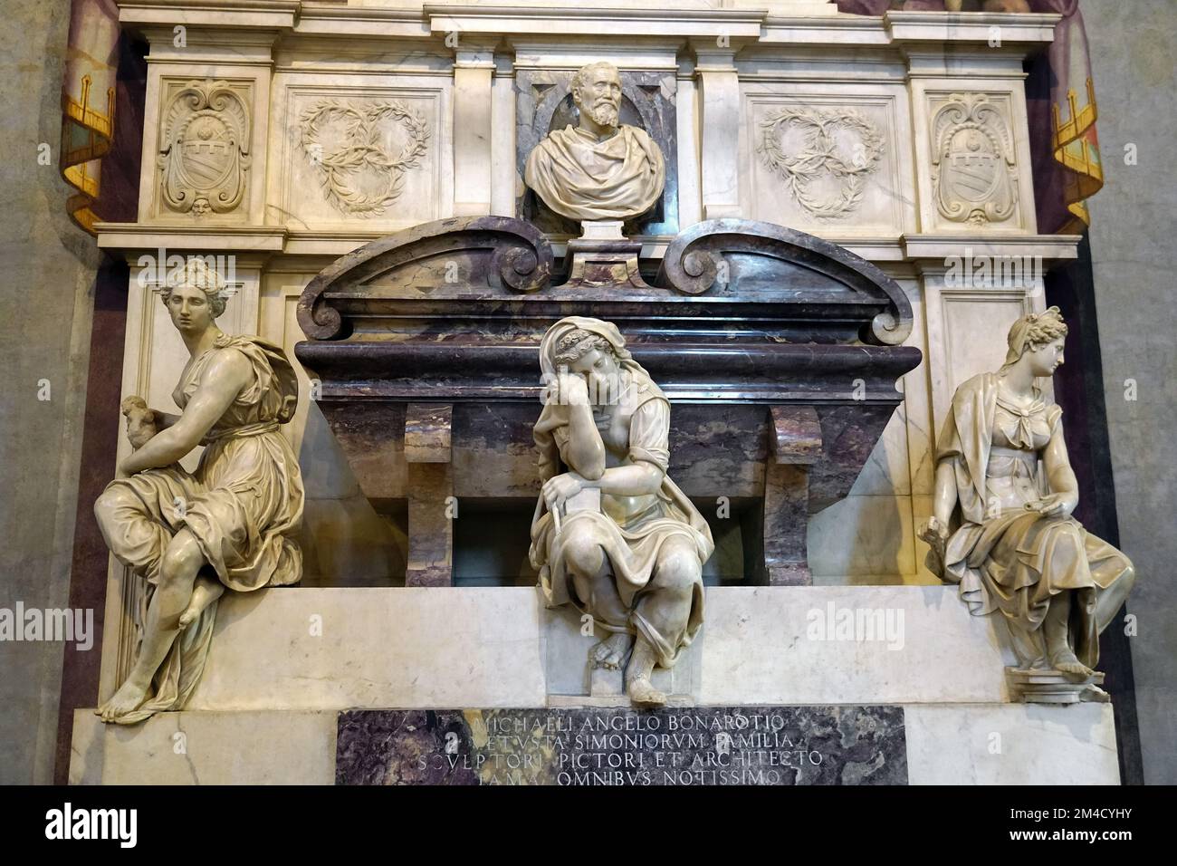 Tomb of Michelangelo di Lodovico Buonarroti Simoni, Basilica di Santa ...