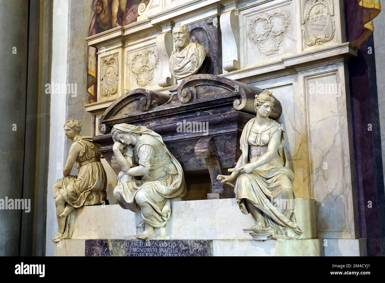 Tomb of Michelangelo di Lodovico Buonarroti Simoni, Basilica di Santa ...