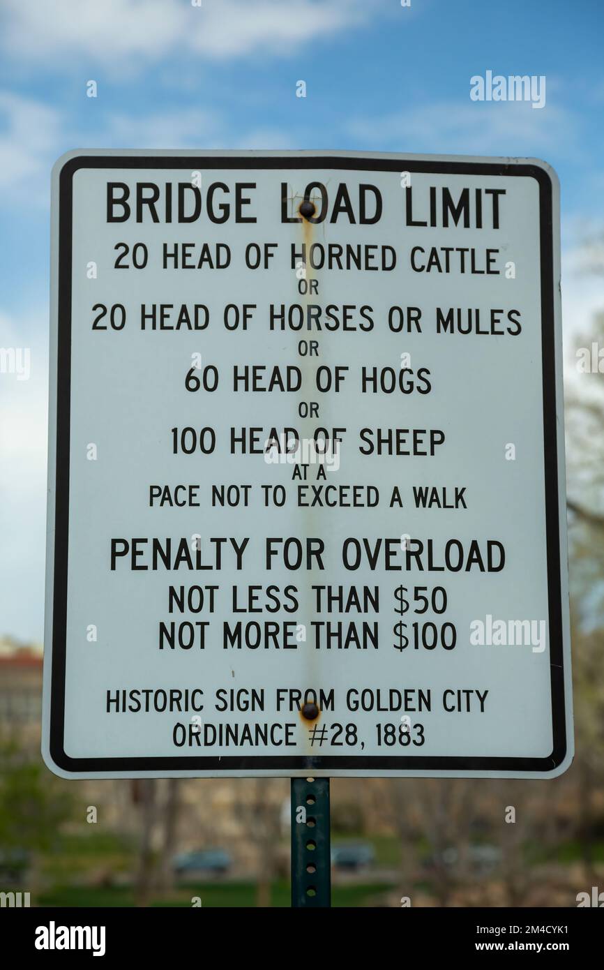 Golden colorado sign hi-res stock photography and images - Alamy