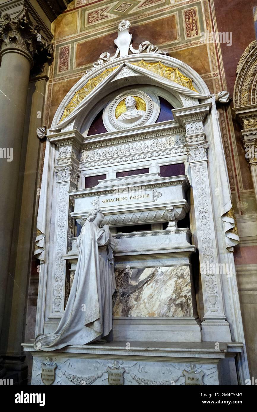 Tomb of Gioachino Antonio Rossini (Italian composer), Basilica di Santa ...