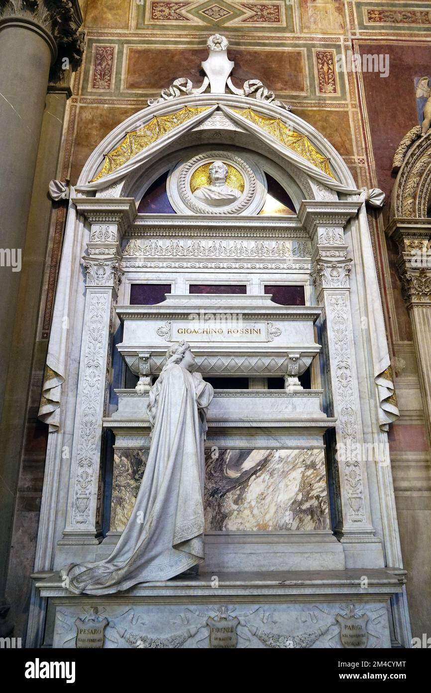 Tomb of Gioachino Antonio Rossini (Italian composer), Basilica di Santa ...