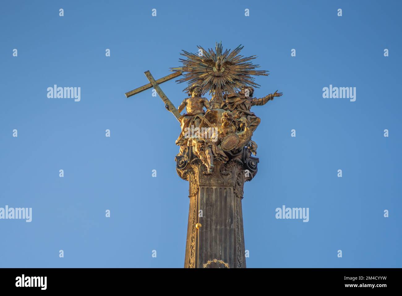 Holy Trinity Column Detail at Upper Square - Olomouc, Czech Republic ...