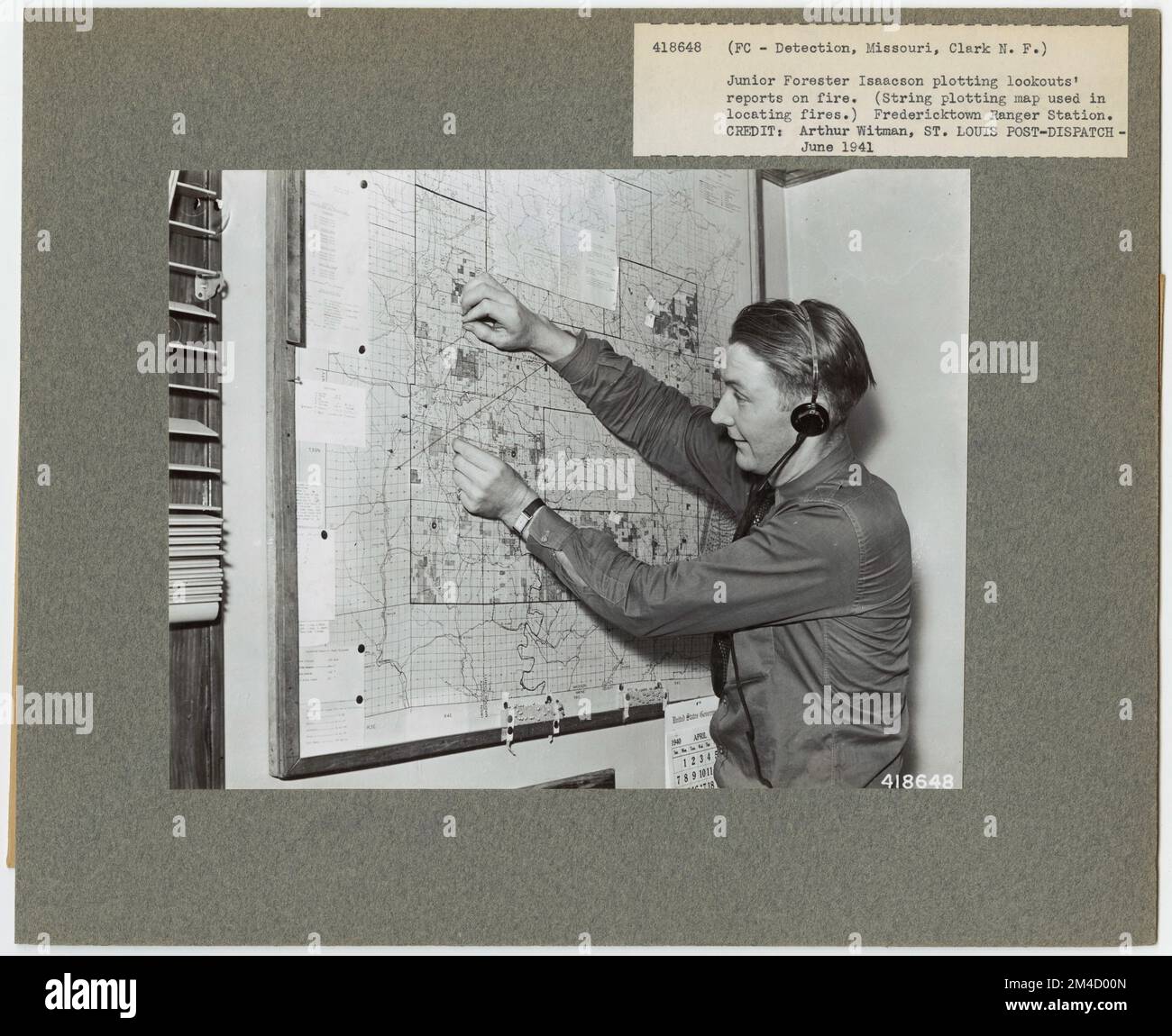 Forest Fire Dispatcher's Office - All States. Photographs Relating to ...