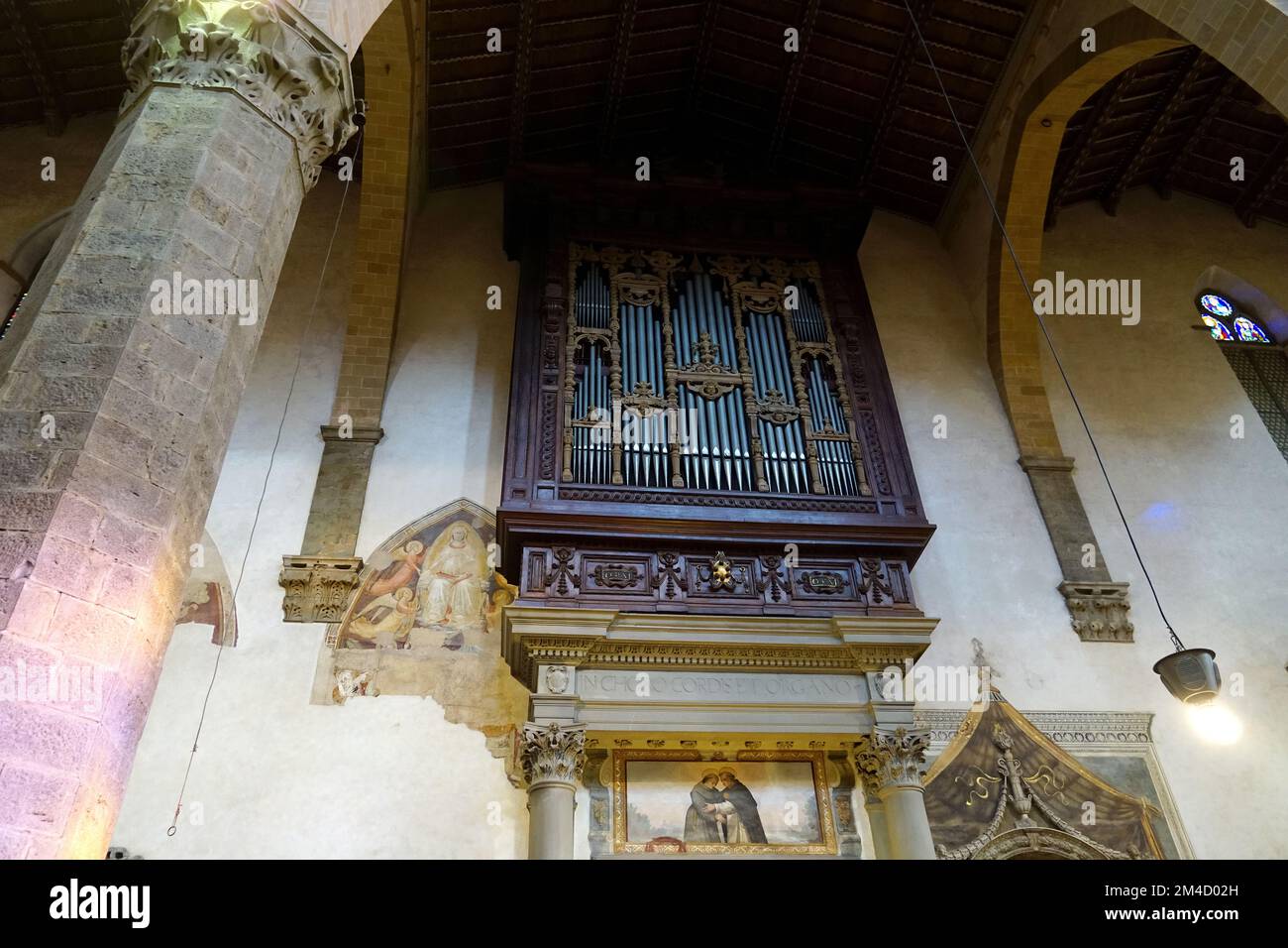 organ, interior, Basilica di Santa Croce, Basilica of the Holy Cross ...
