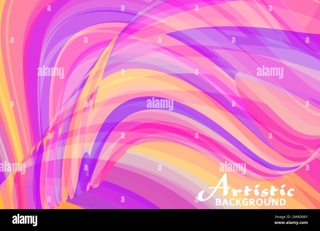 Abstract multicolor artistic background with undulated whirl. Vector ...