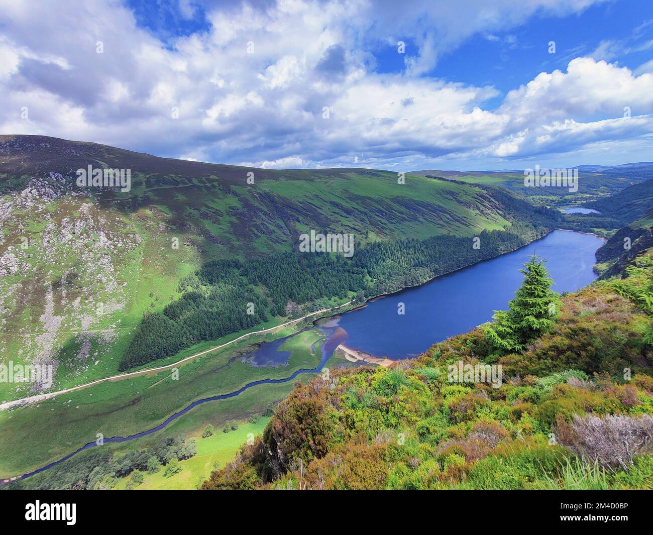 Glendalough aerial hi-res stock photography and images - Alamy