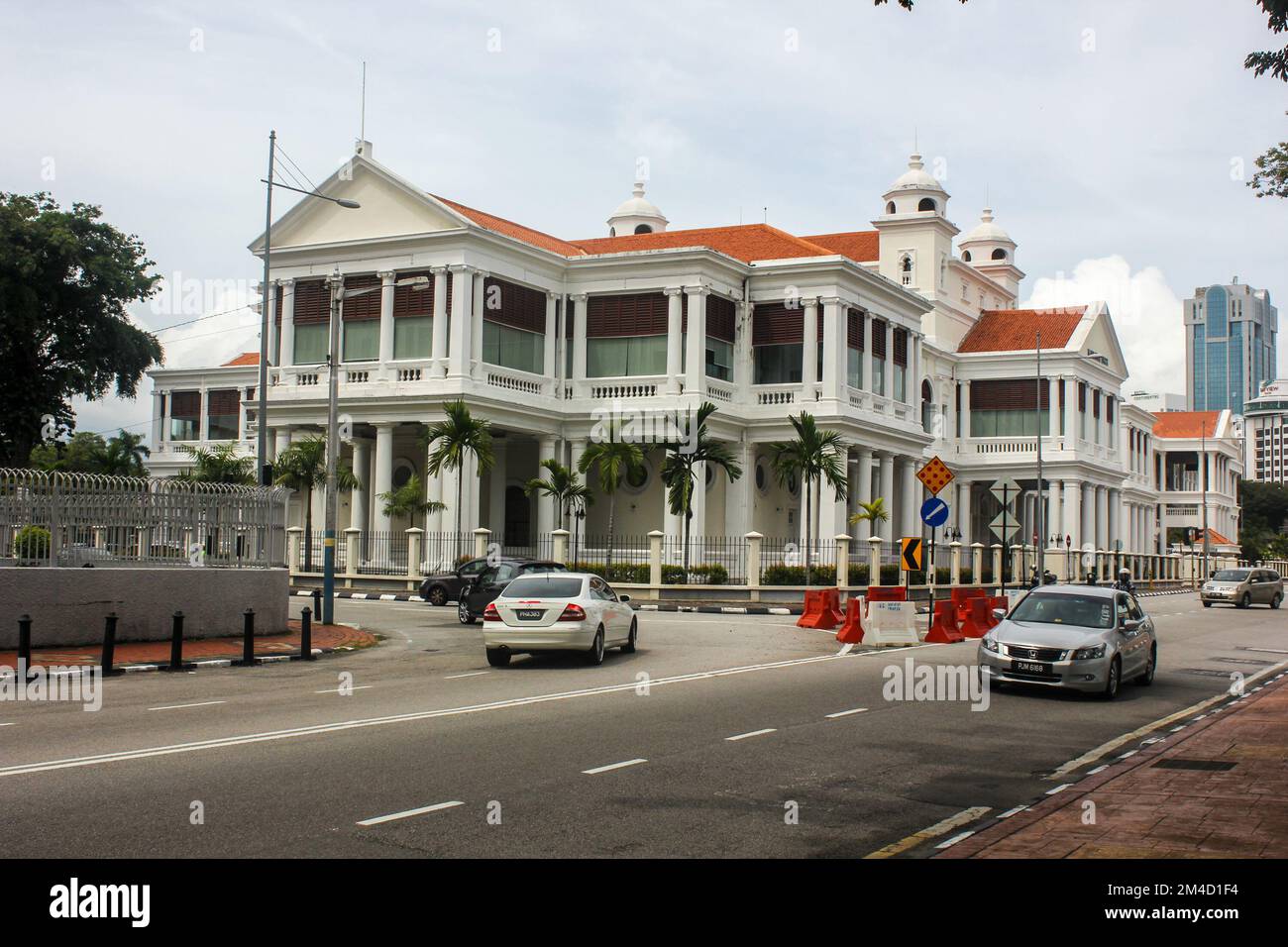 Penang, Malaysia - November 2012: The grand architecture of a colonial ...