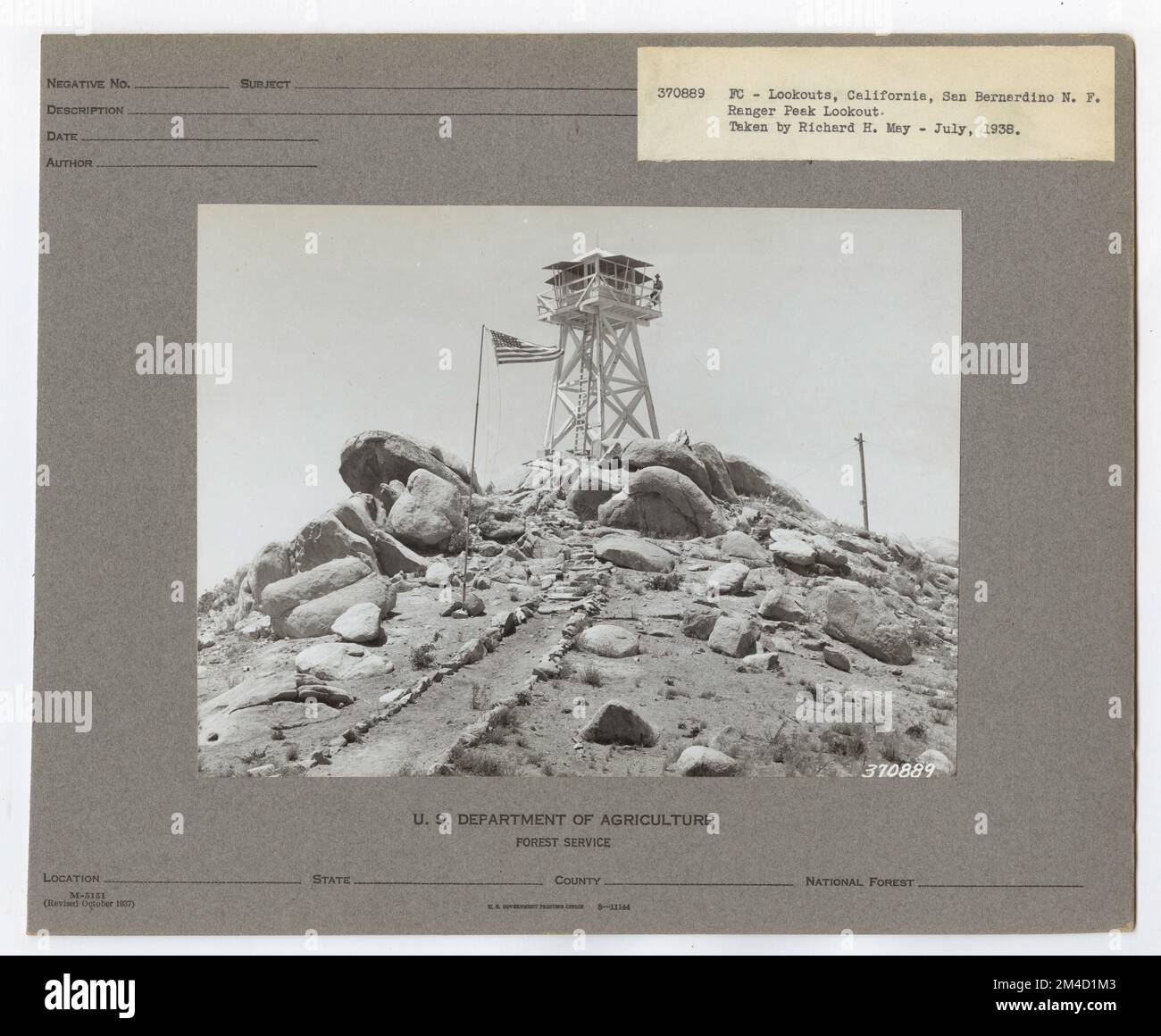 Fire Control: Lookouts - California. Photographs Relating to National ...