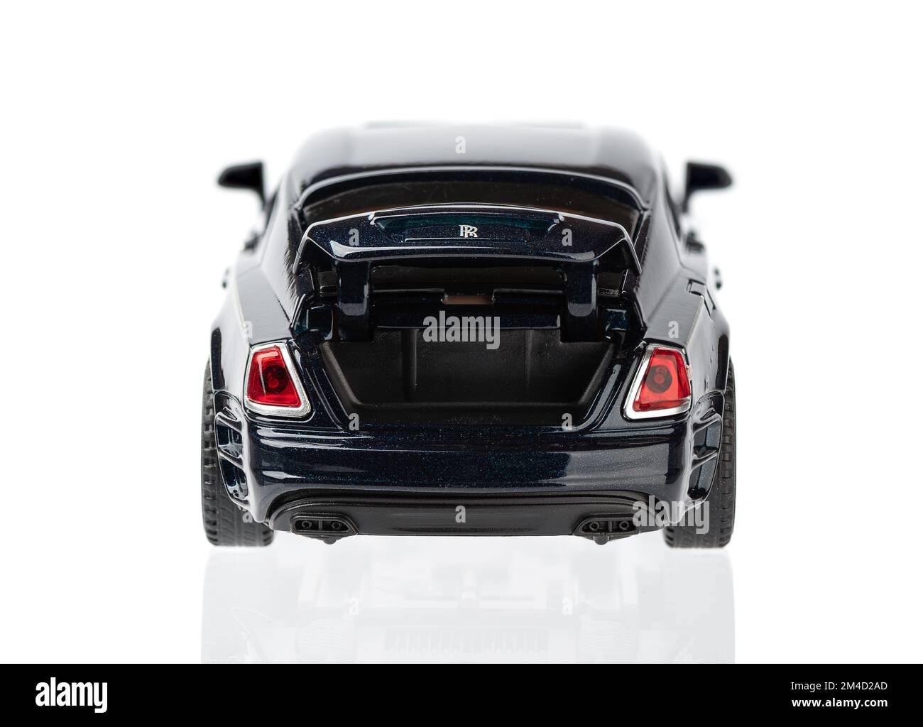 December 18, 2022, Moscow, Russia: Open trunk of Rolls-Royce car model ...