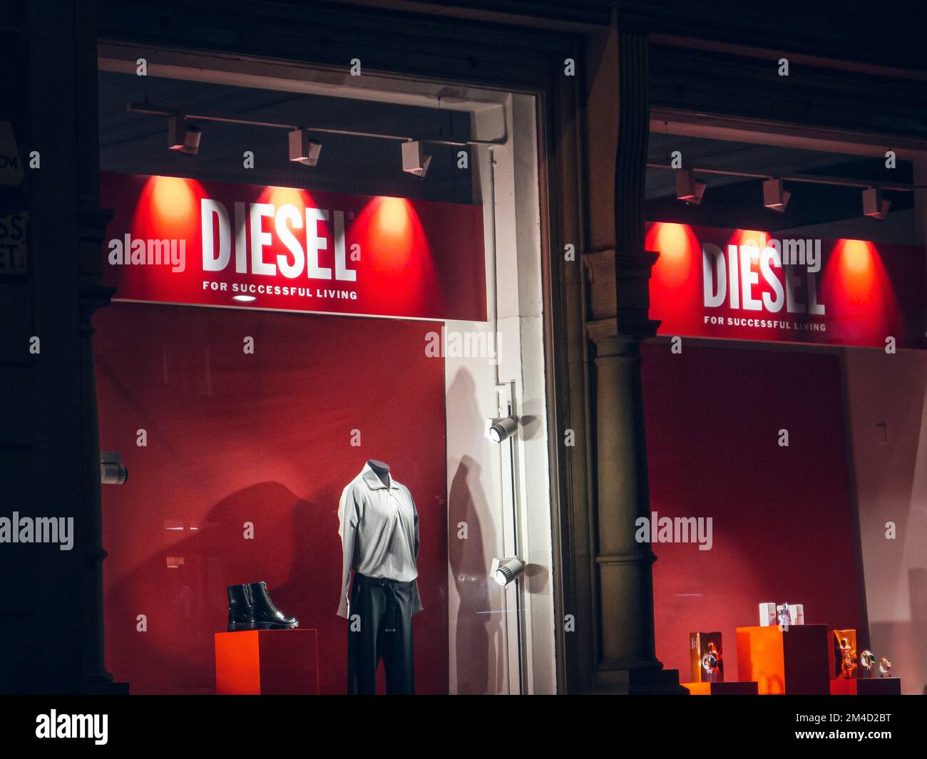 Diesel brand stores in Manchester Stock Photo - Alamy
