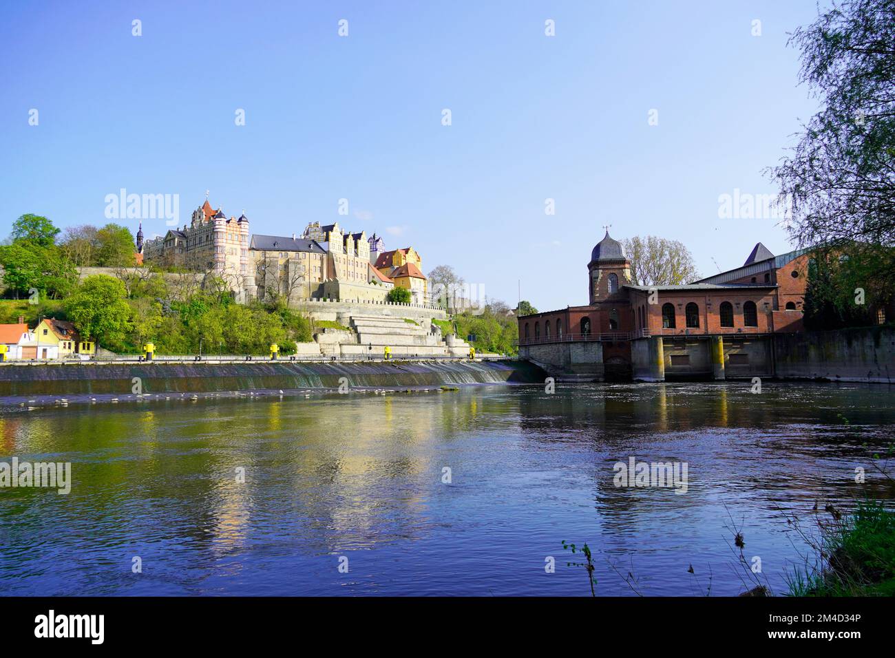 Bernburg Castle on the Saale. Renaissance Castle in Bernburg, Saxony ...