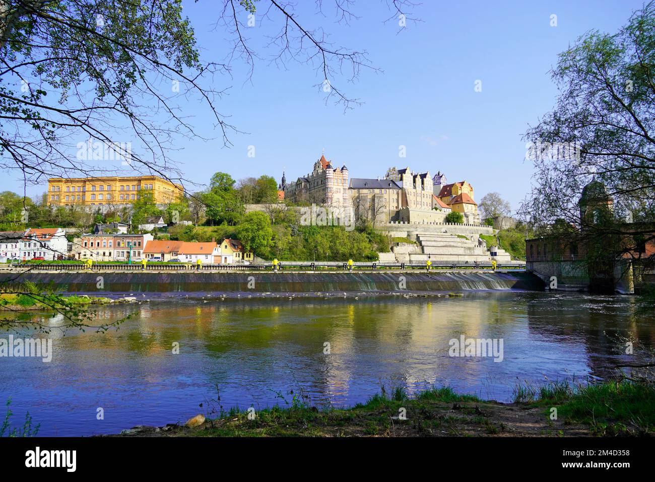 Bernburg Castle on the Saale. Renaissance Castle in Bernburg, Saxony ...