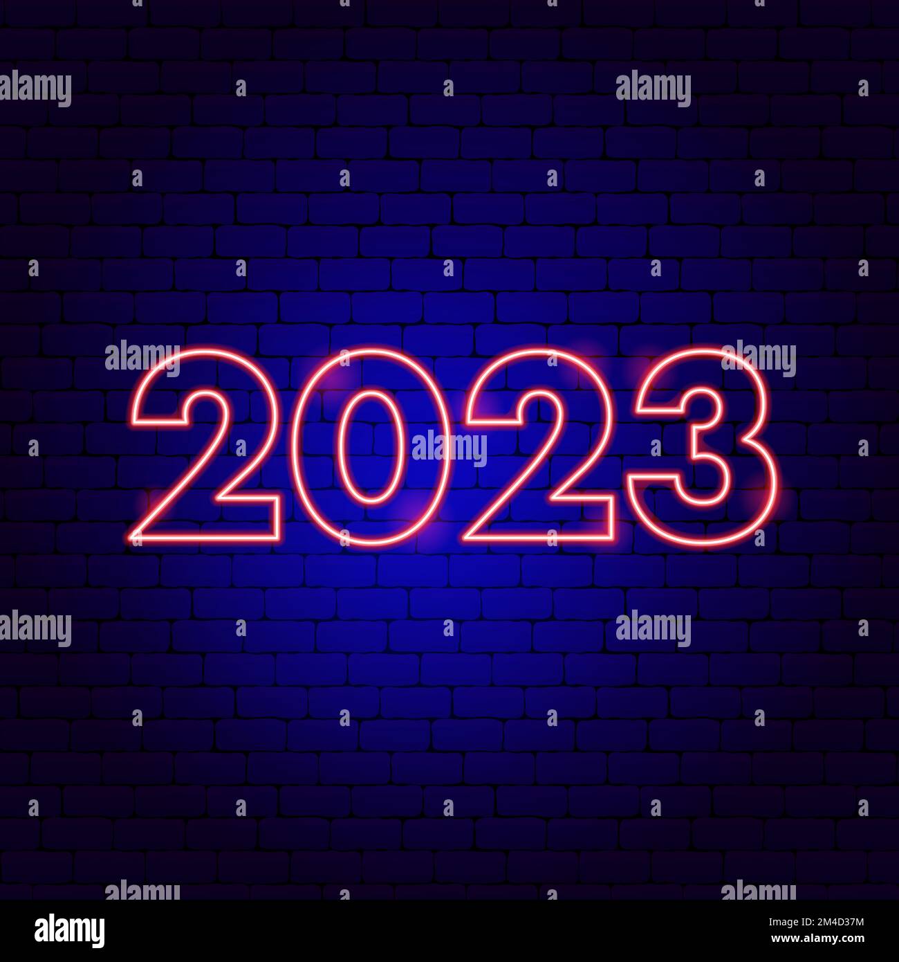 2023 Red Neon Year Stock Vector Image & Art - Alamy