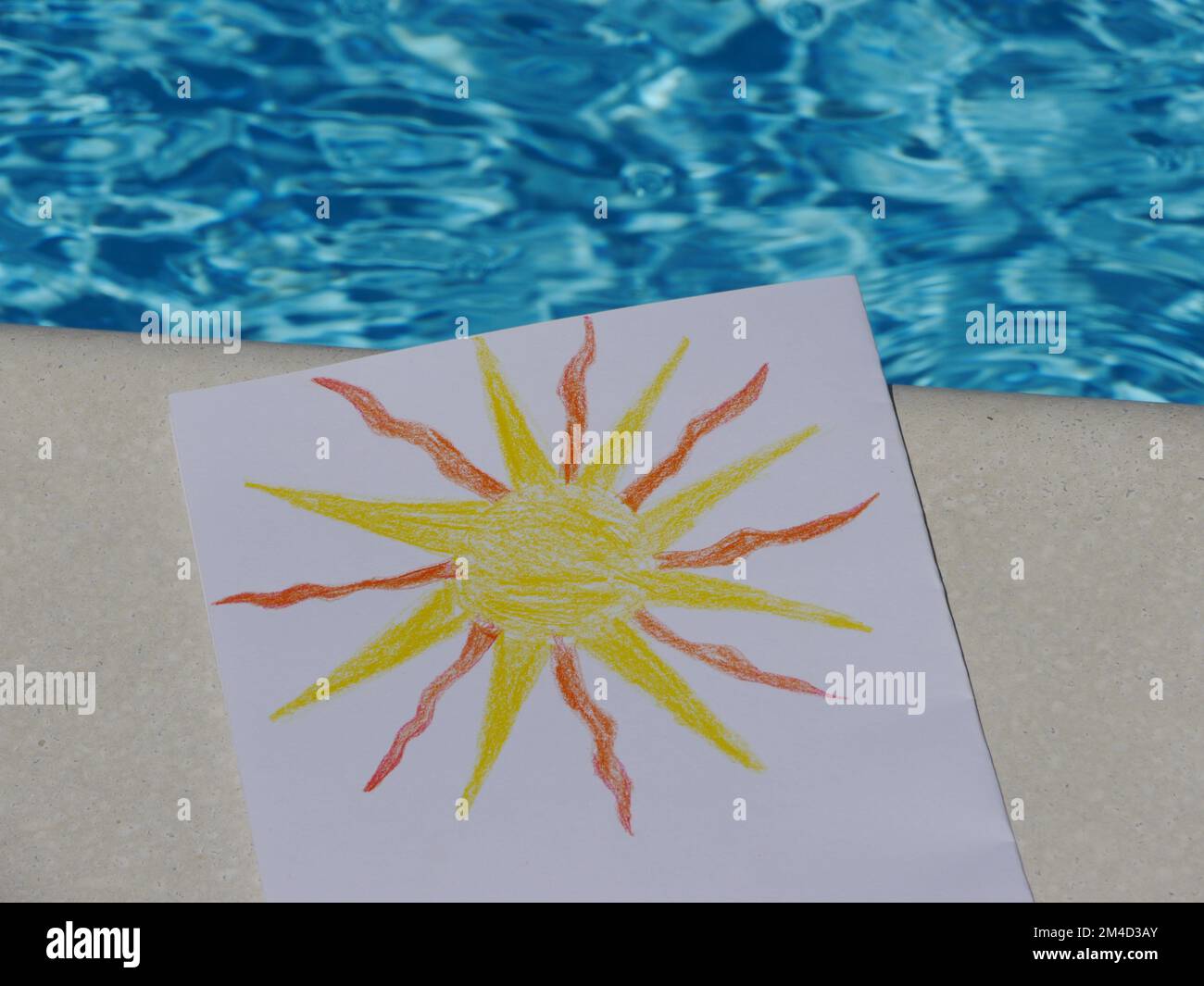 pencils drawing sun Stock Photo - Alamy