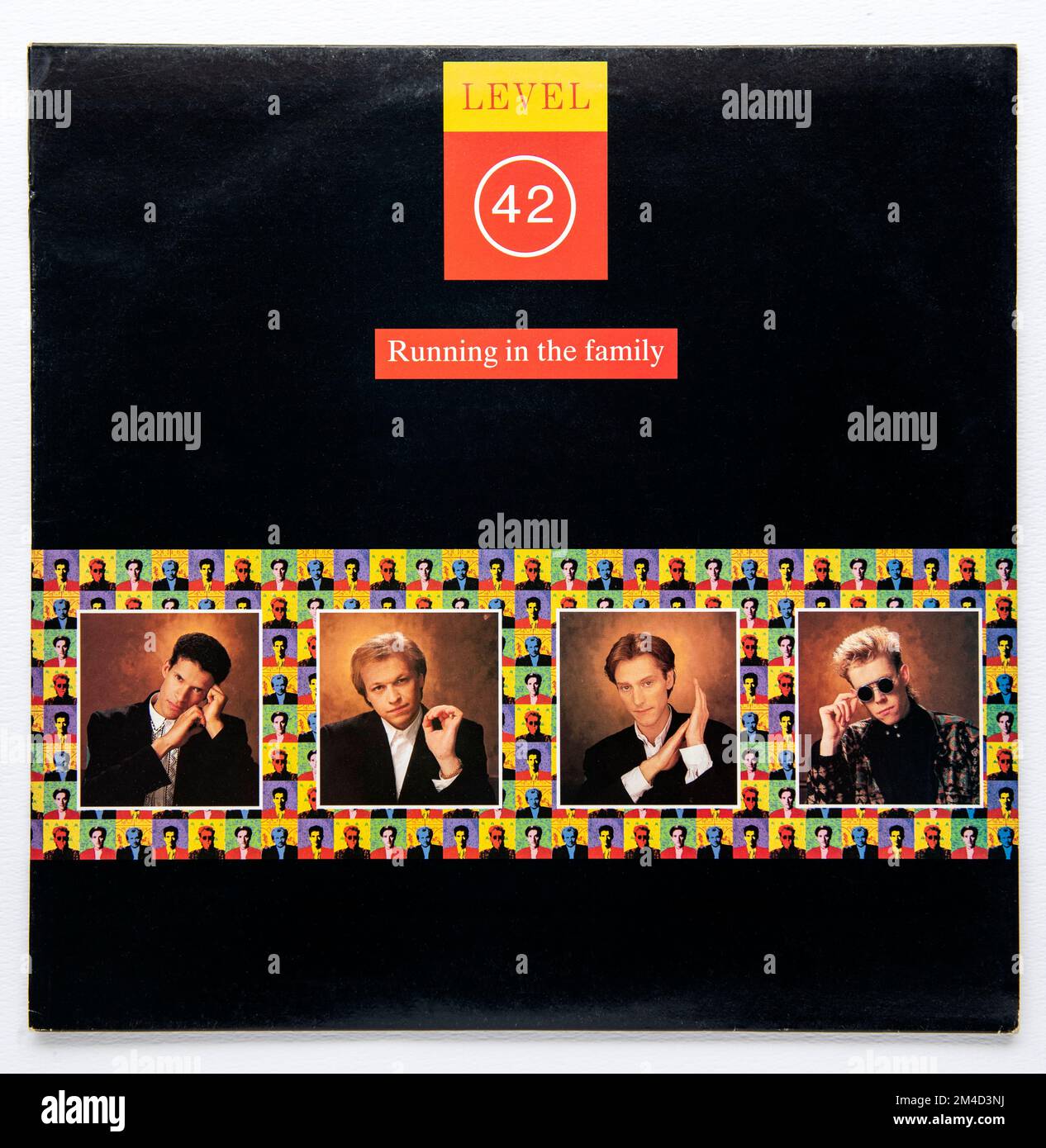 LP cover of Running in the Family, the seventh studio album by British ...