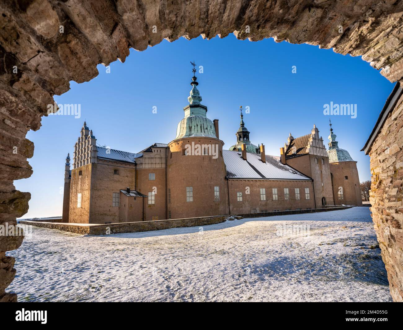The castle of Kalmar in the city of Kalmar in Sweden Stock Photo - Alamy