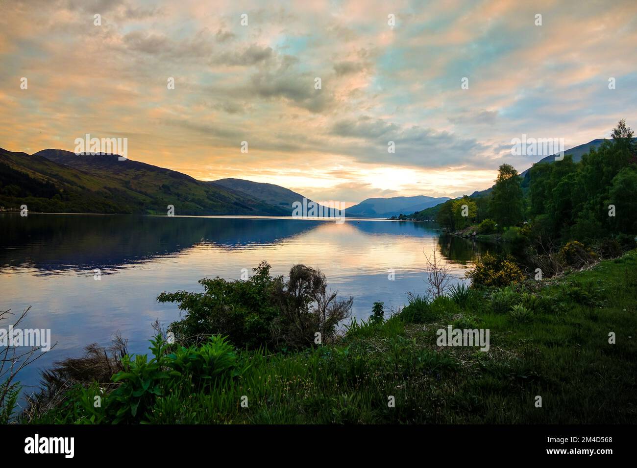 Landscape of loch in Scotland Stock Photo - Alamy