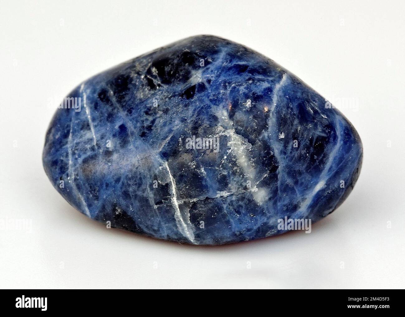 Macro close up colour photograph of 'Sodalite ' a semi precious crystal ...