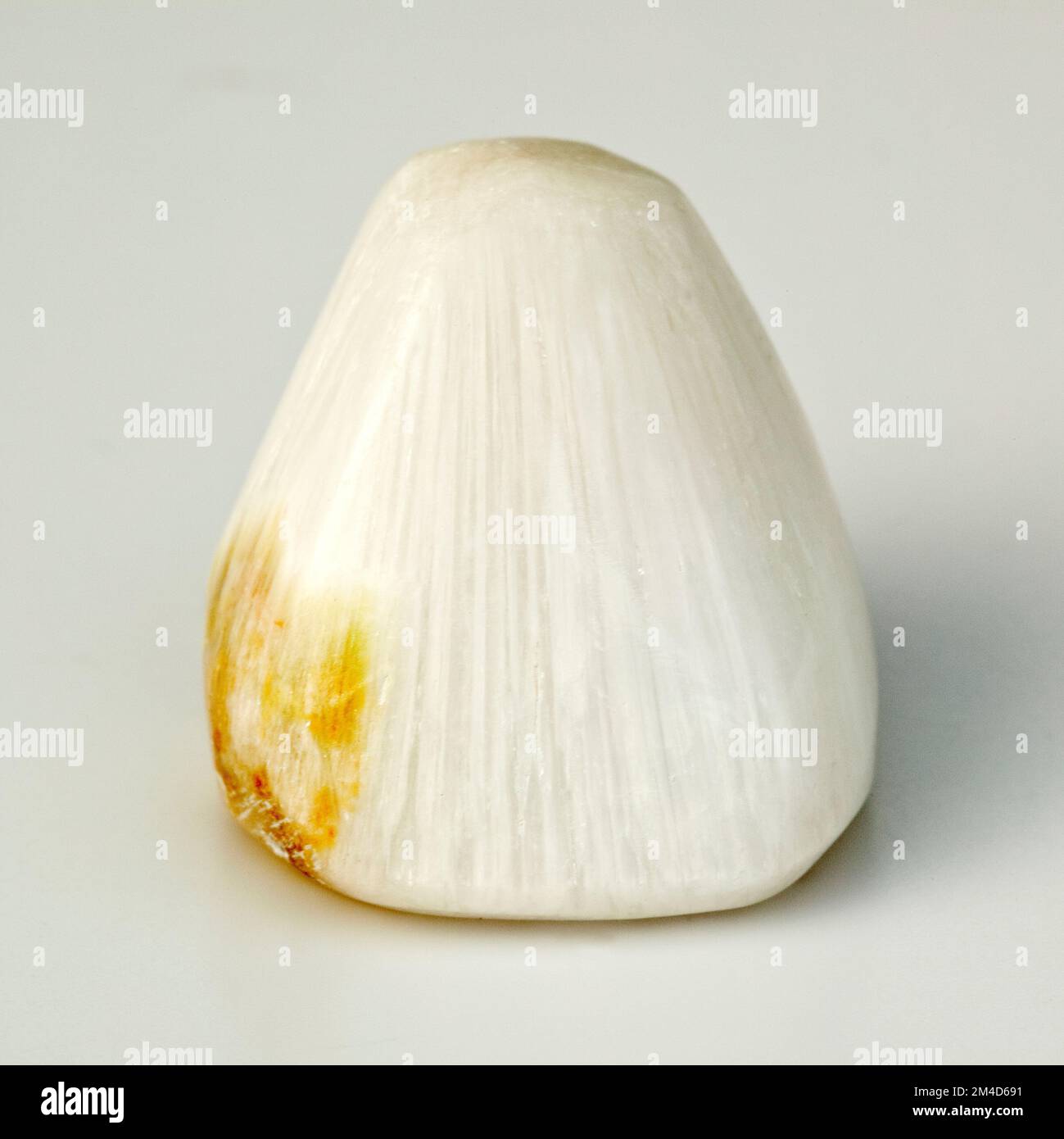 Macro close up colour photograph of 'Scolecite' a semi precious crystal ...