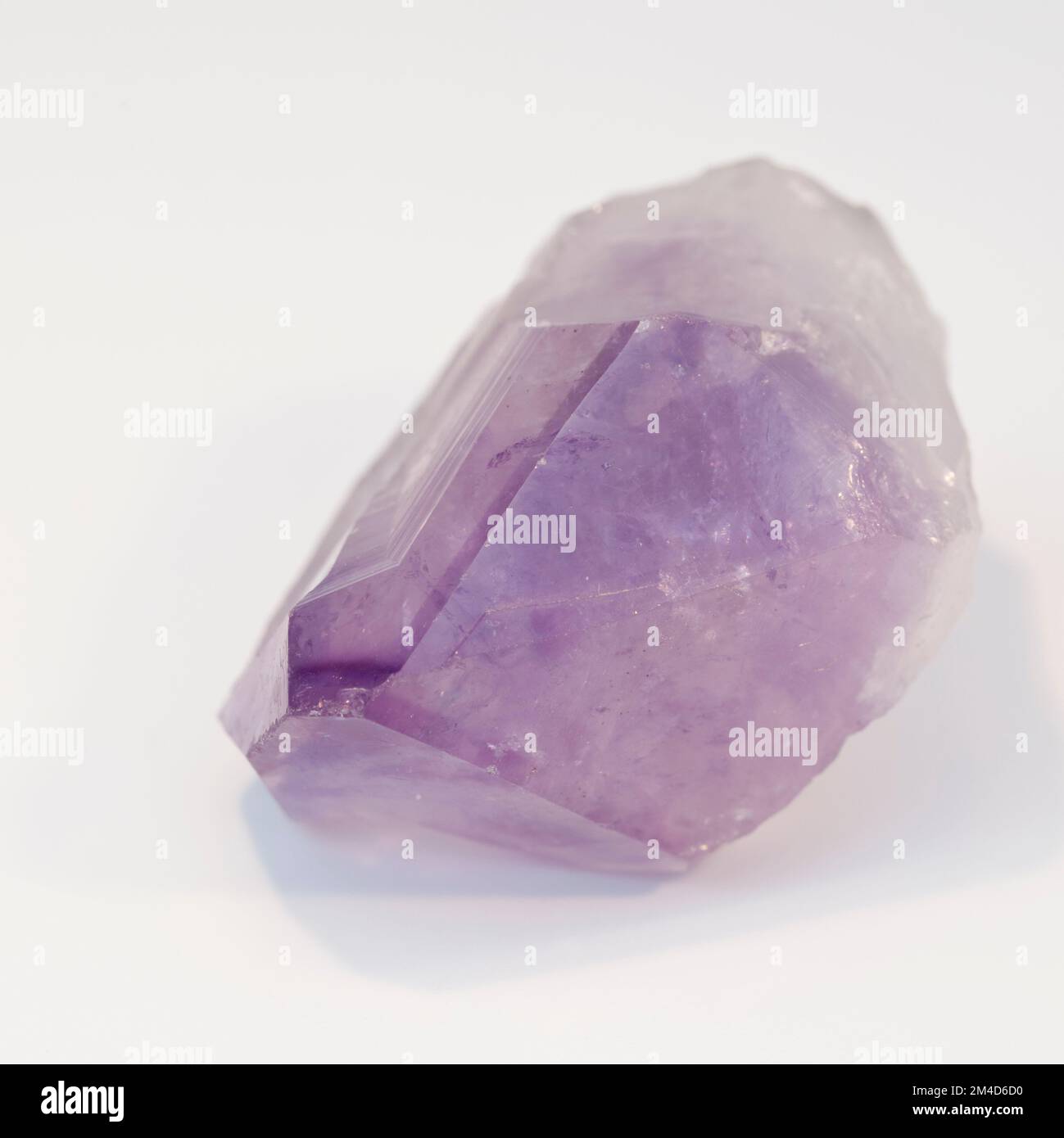 Macro close up colour photograph of 'Amethyst Point' a semi precious ...