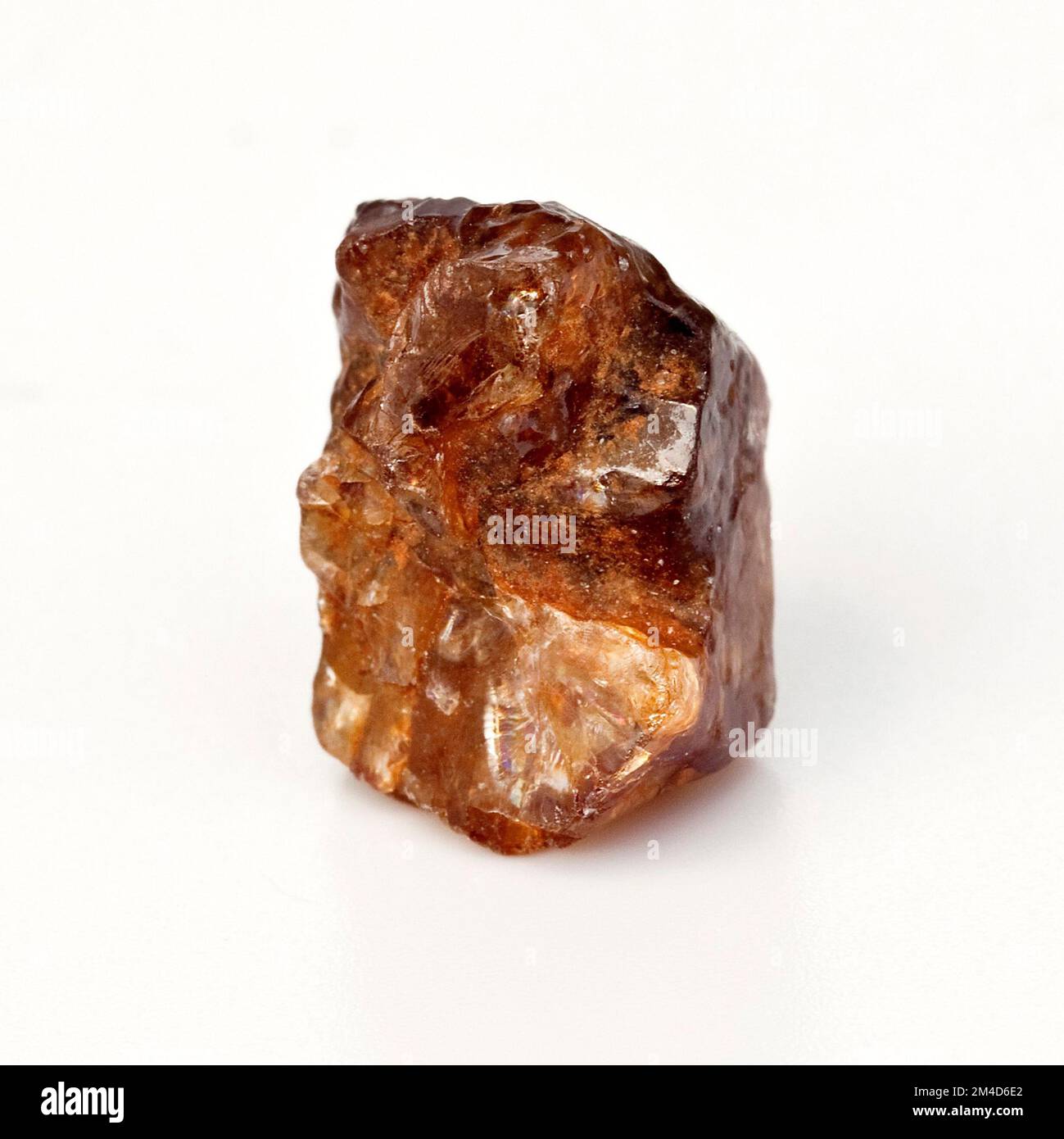 Macro close up colour photograph of Zircon a semi precious crystal ...