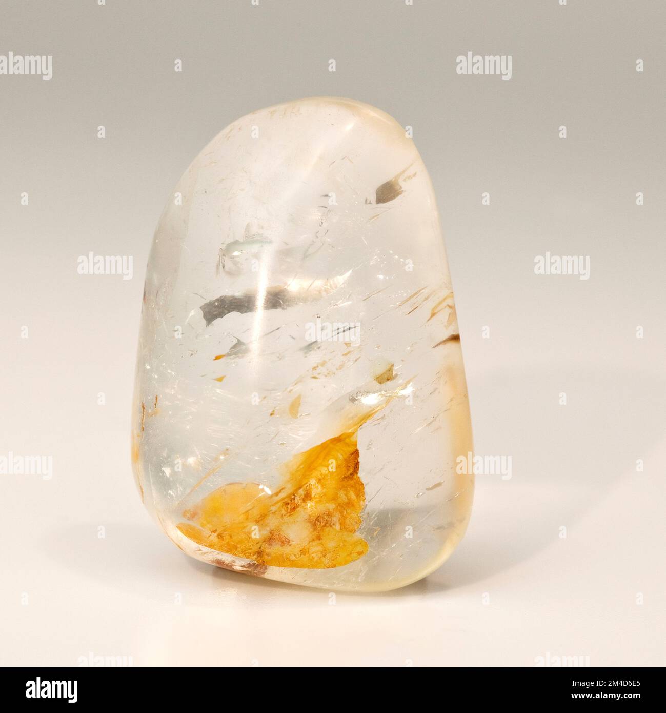 Macro close up colour photograph of 'Topaz' a semi precious crystal ...