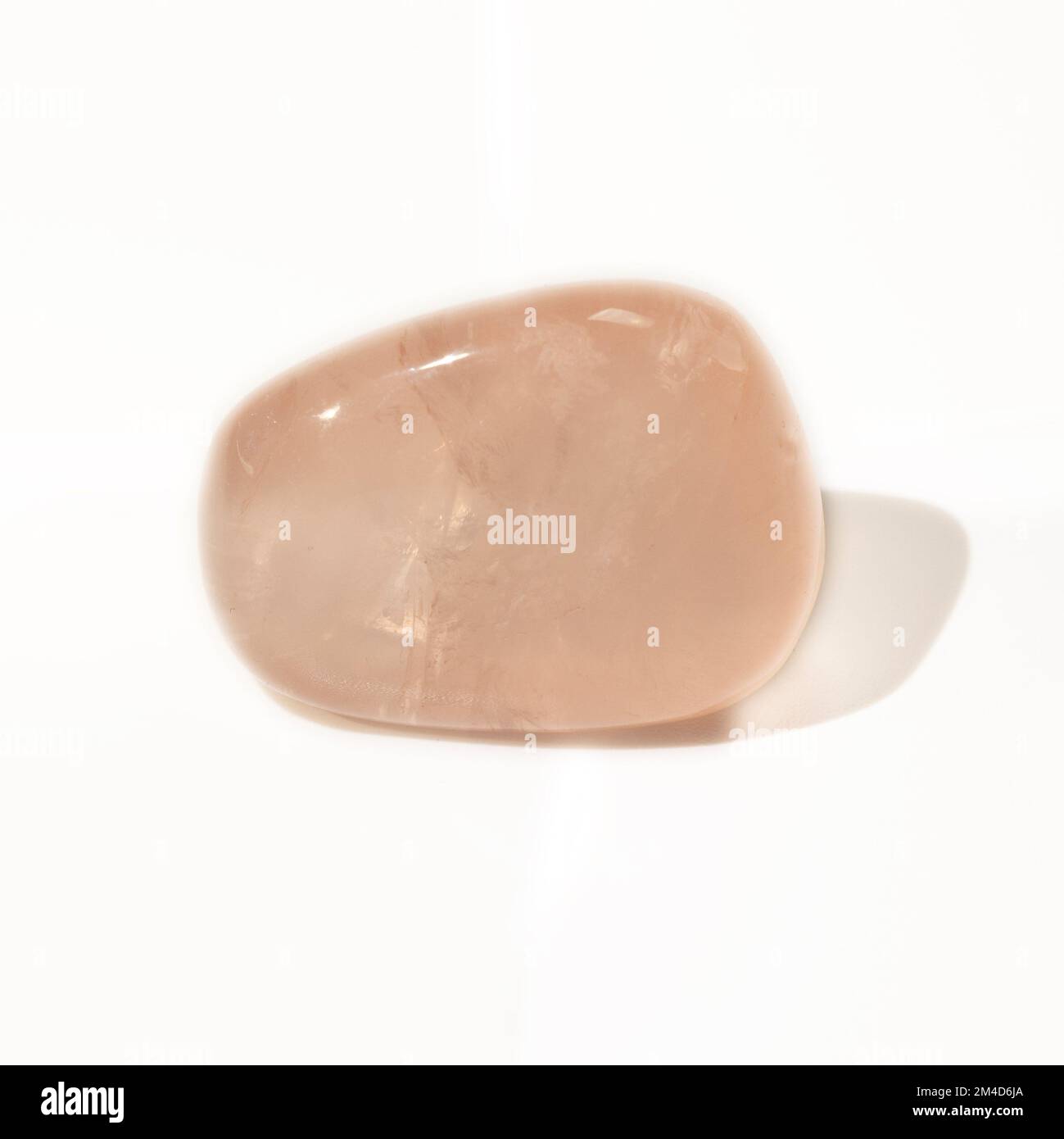 Macro close up colour photograph of 'Rose Quartz' a semi precious ...