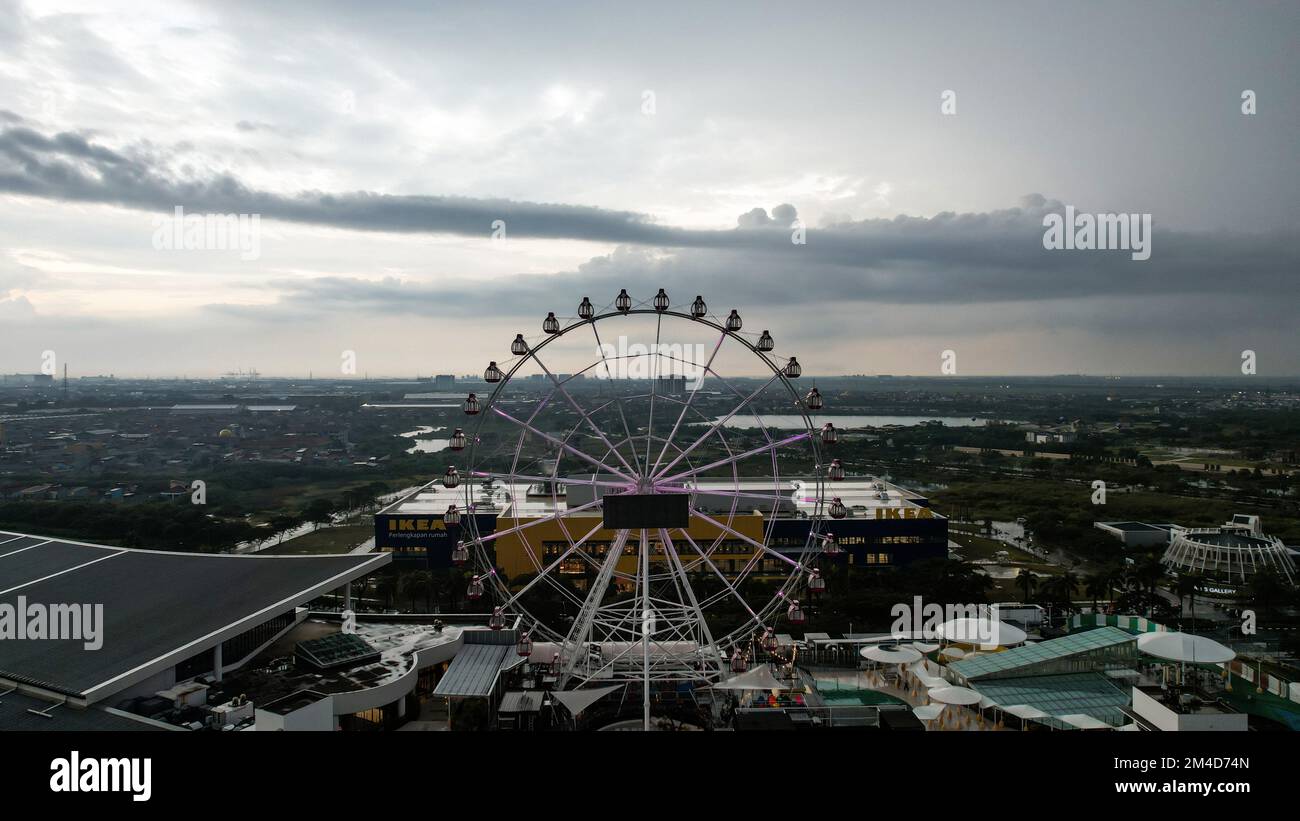 Aerial view of The AEON MALL Jakarta Garden City, AEON is a Largest ...
