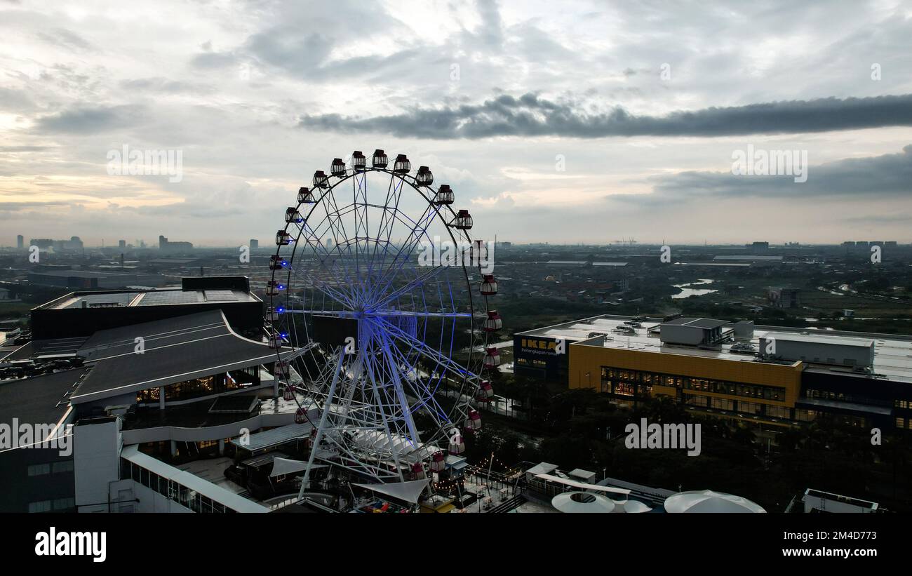 Aerial view of The AEON MALL Jakarta Garden City, AEON is a Largest ...
