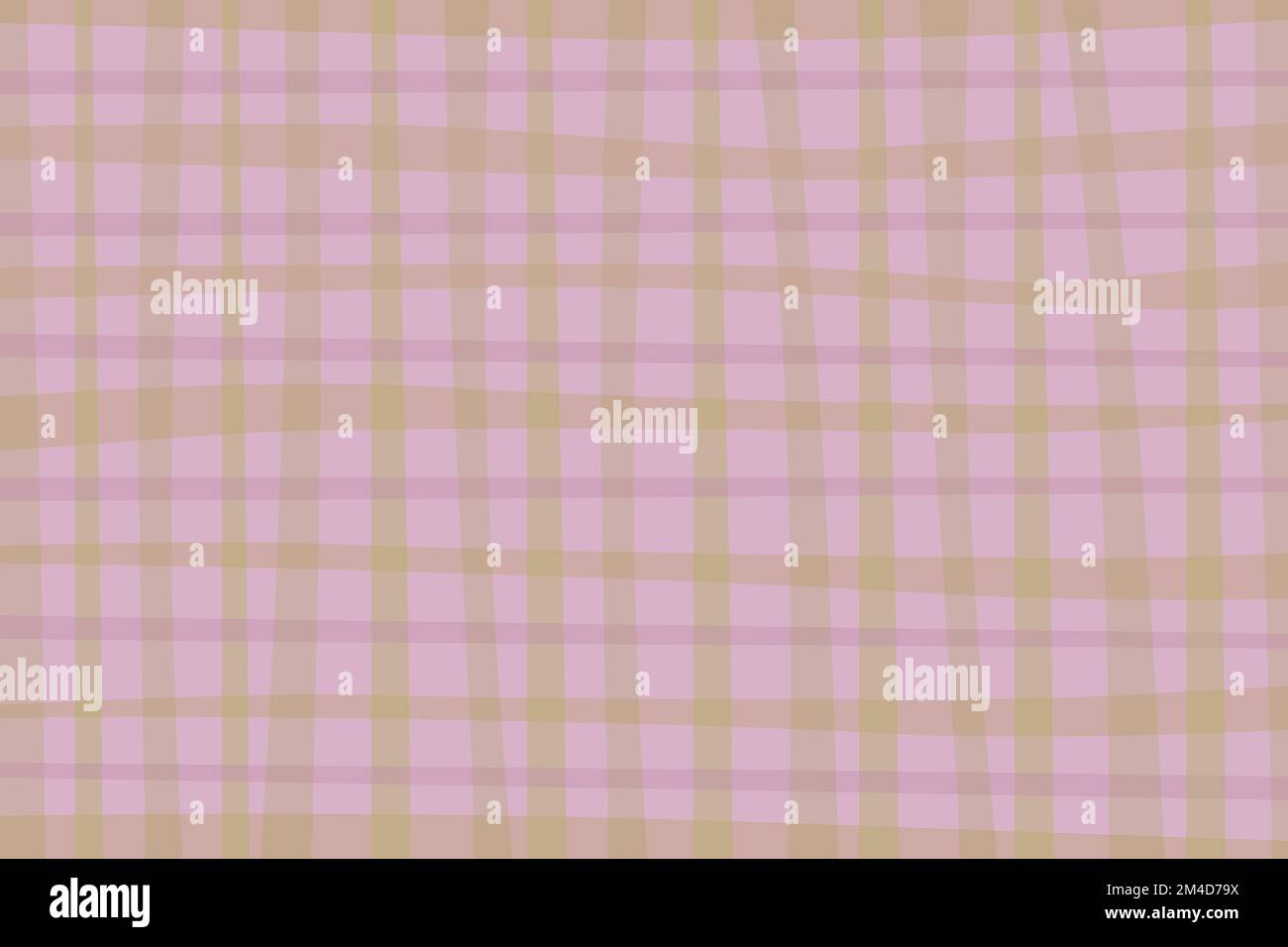 Pink and pastel green checkered background. Crooked lines plaid texture ...