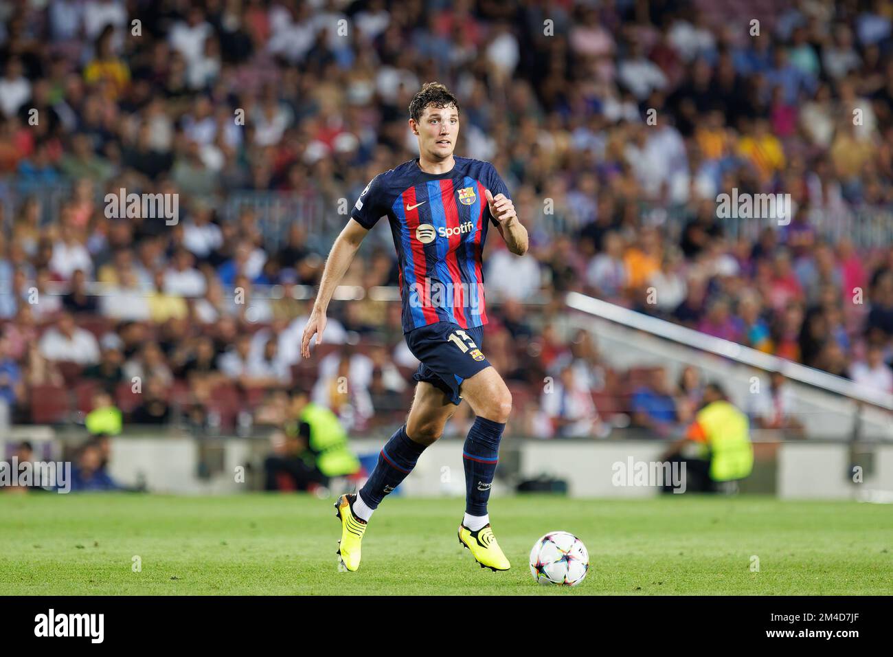 BARCELONA - SEP 7: Christensen in action during the Champions League ...