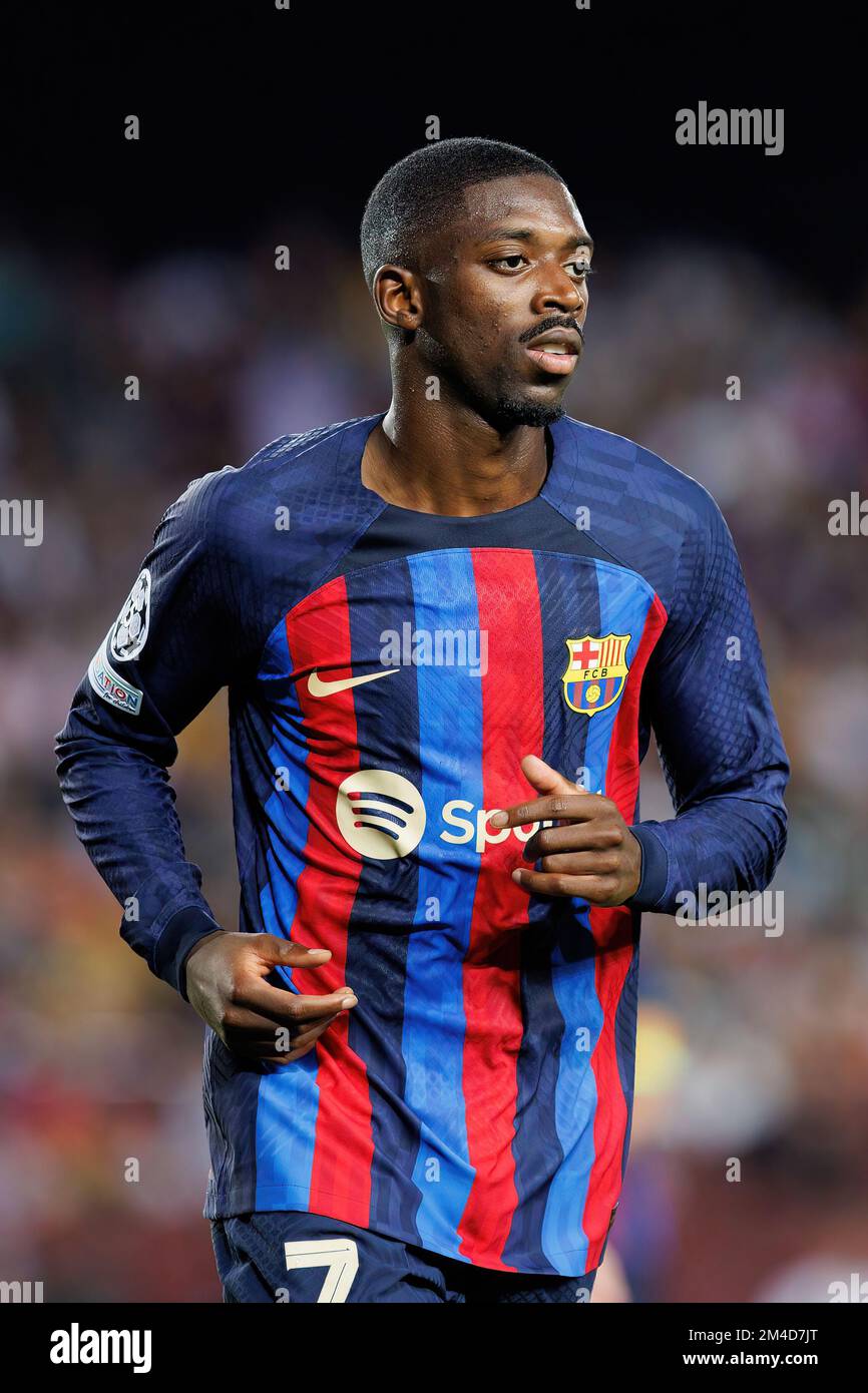 BARCELONA - SEP 7: Ousmane Dembele in action during the Champions ...